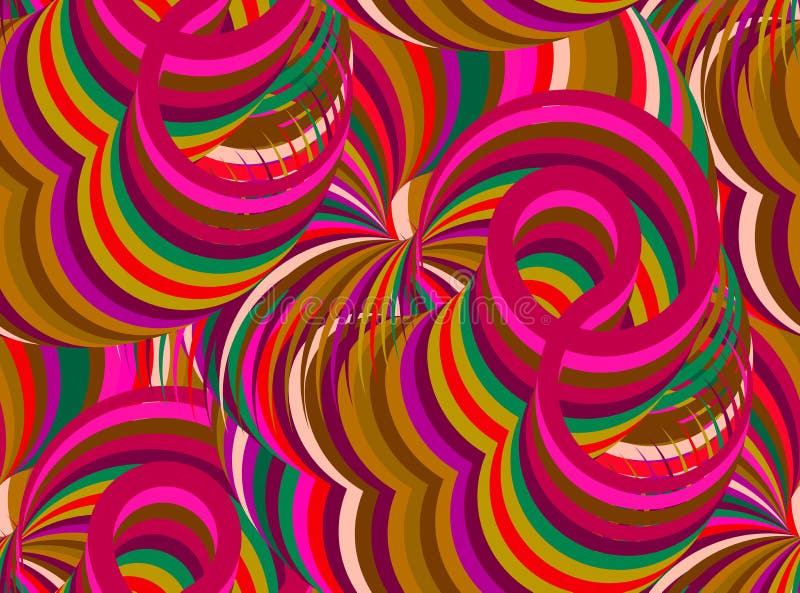 Seamless Pattern with Intertwined Lines Stock Vector - Illustration of ...