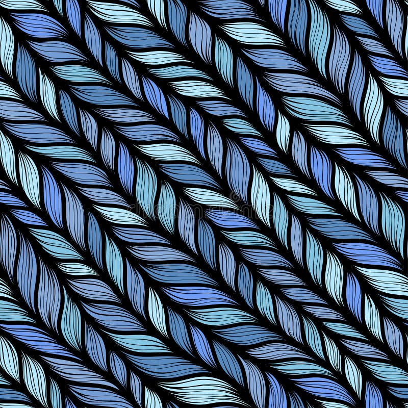 Seamless Pattern with Interweaving of Braids Stock Vector ...