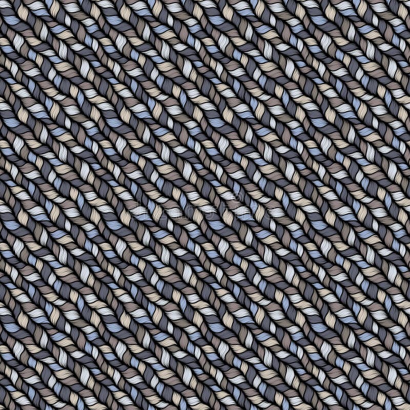 Seamless Pattern with Interweaving of Braids Stock Vector ...