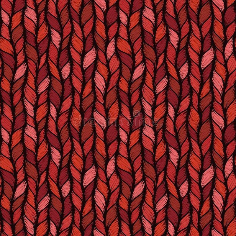 Seamless Pattern with Interweaving of Braids Stock Vector ...