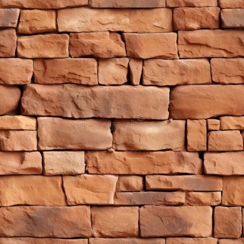 Seamless Pattern of an Intricate Sandstone Facade with a Textured Stone ...