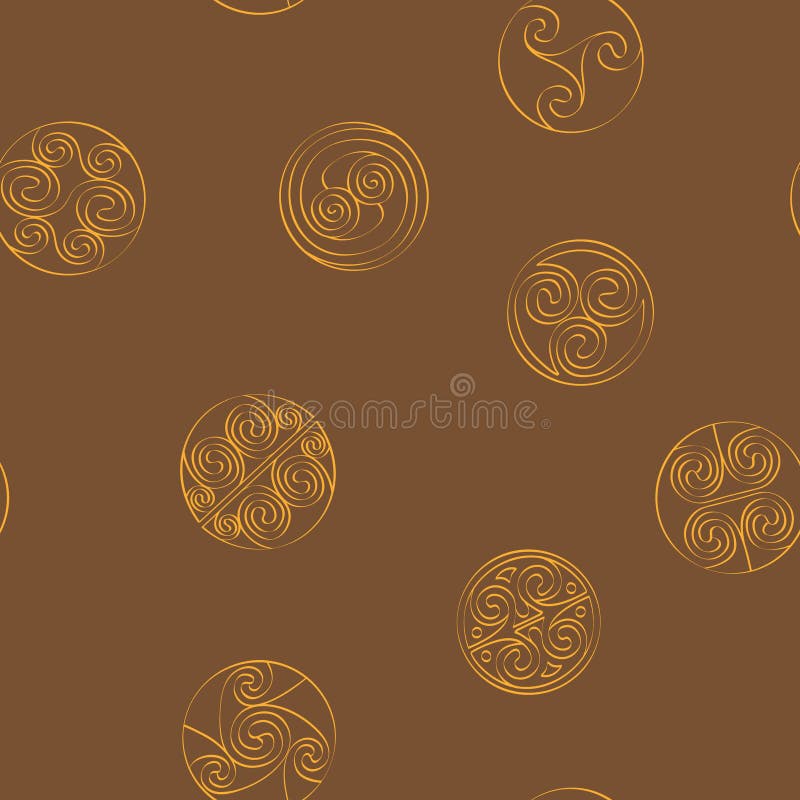 Seamless Pattern with Irish Geometric Ornament Stock Vector ...