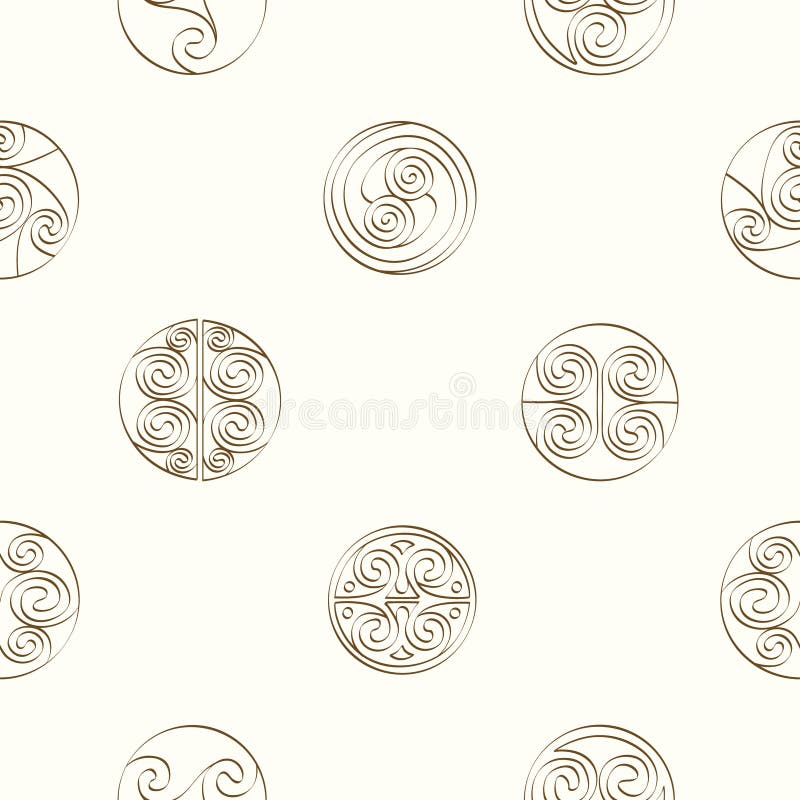 Seamless Pattern with Irish Geometric Ornament Stock Vector ...