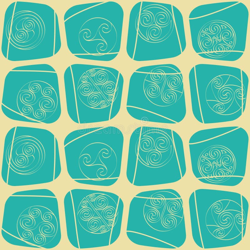 Seamless Pattern with Irish Geometric Ornament Stock Vector ...
