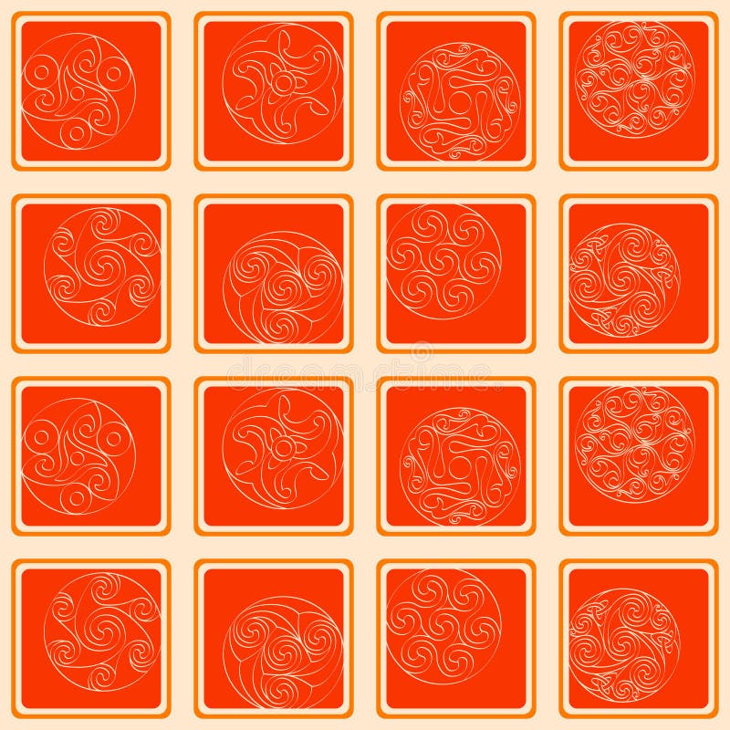 Seamless Pattern with Irish Geometric Ornament Stock Vector ...
