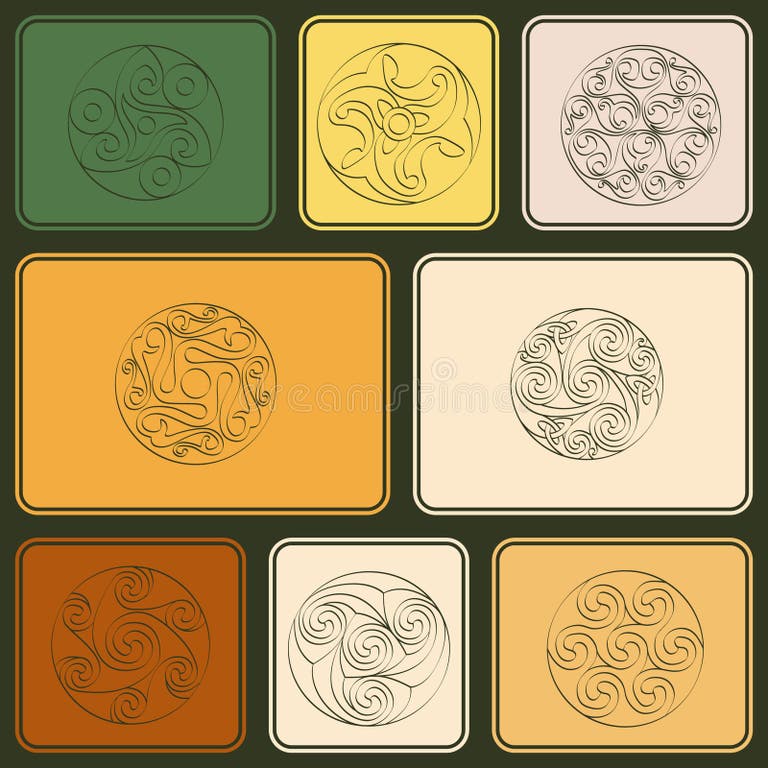 Seamless Pattern with Irish Geometric Ornament Stock Vector ...