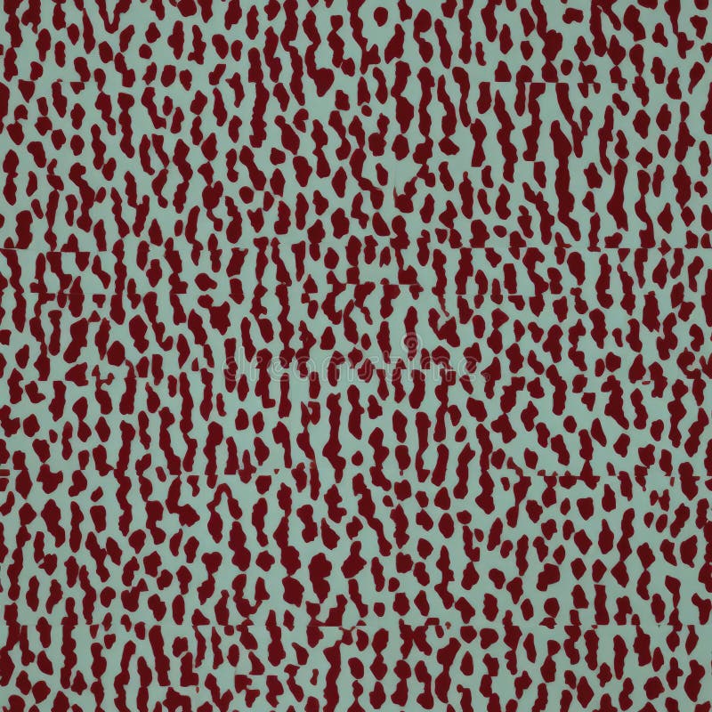 A Seamless Pattern of Irregular Crimson Spots Distributed on a Teal ...