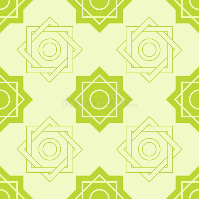 Seamless Pattern with Islamic Symbols Islamic Stars Rub El Hizb Stock ...