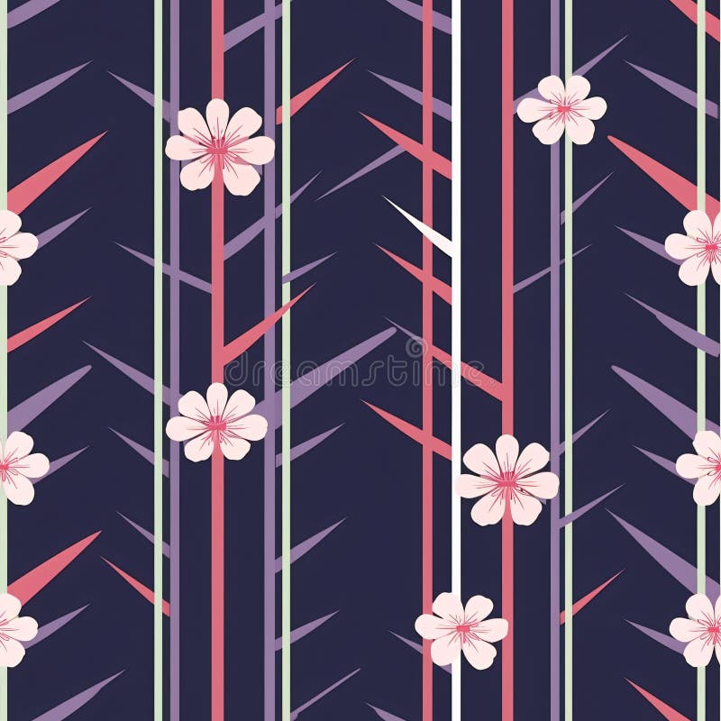 Seamless Pattern of Japanese Style Stock Illustration - Illustration of ...