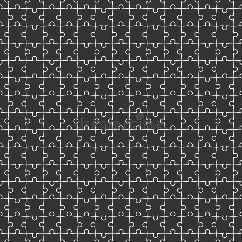 Seamless Jigsaw Puzzle Pattern Stock Vector - Illustration of colourful ...