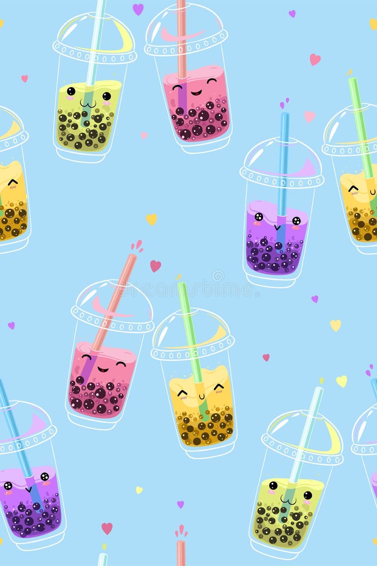 Kawai Bubble Tea Stock Illustrations – 35 Kawai Bubble Tea Stock ...