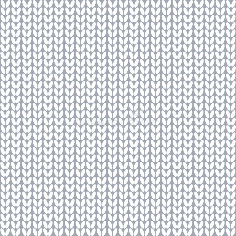 Seamless Pattern. Knitted Fabric. Wool Knitting. White. Vector. Stock ...