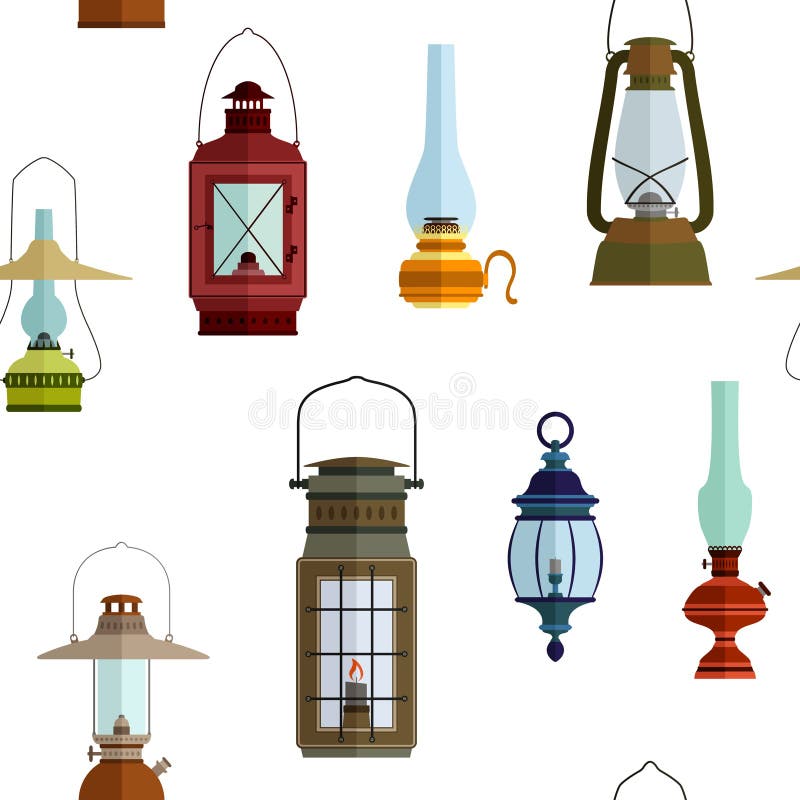 Seamless Pattern with Lanterns Stock Vector - Illustration of holy ...