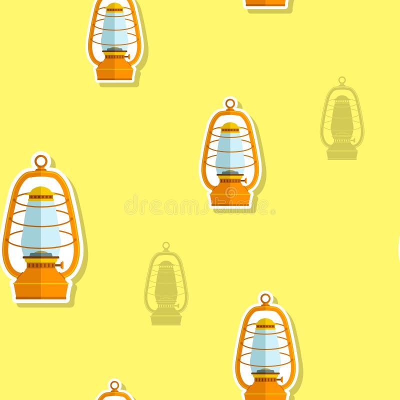 Seamless Pattern with Lanterns Stock Vector - Illustration of icon ...