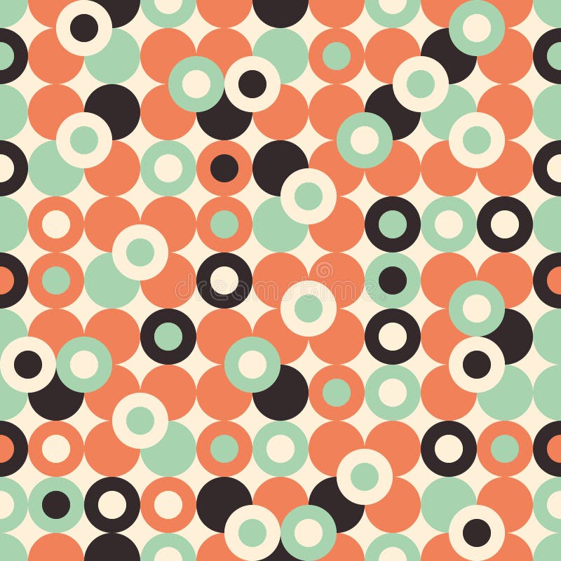 Seamless Pattern with Large Circles. Stock Vector - Illustration of ...