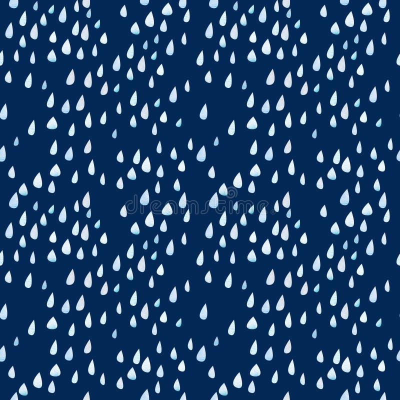 Seamless Pattern With Large Raindrops Stock Photo - Image of pattern ...
