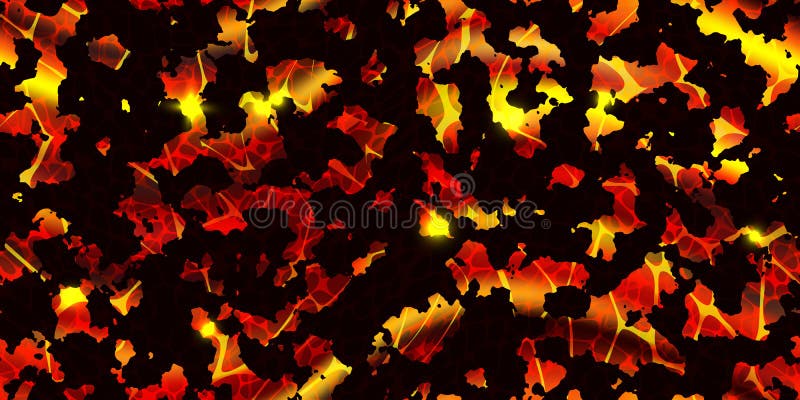 Seamless Pattern of Lava with Cracked Ground Texture Stock Vector ...