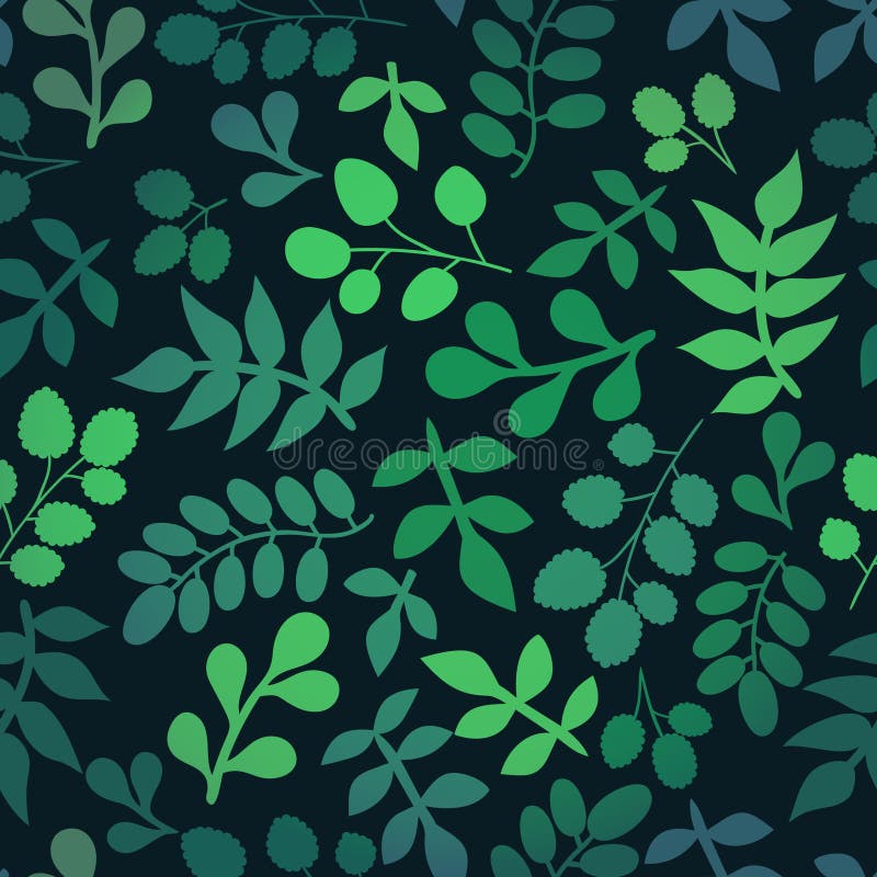 Seamless Pattern with Leaf, Abstract Leaf Texture, Endless Backg Stock ...