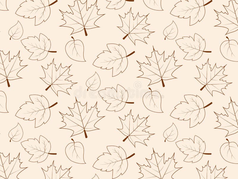 Seamless Pattern With Leaf Abstract Leaf Texture Endless Background