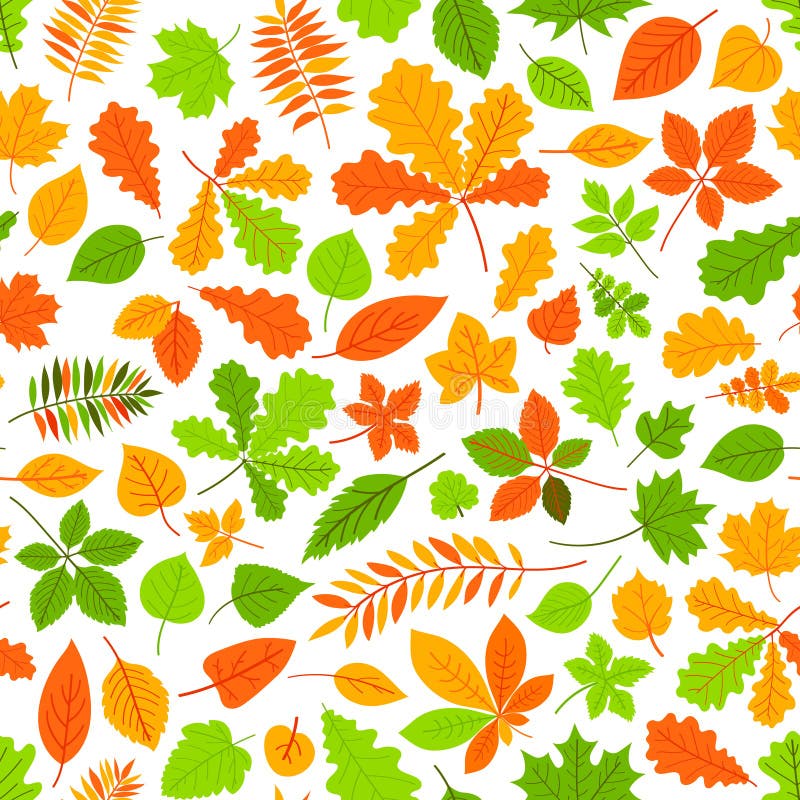 Seamless Pattern with Leaf, Abstract Leaf Texture, Endless Background ...