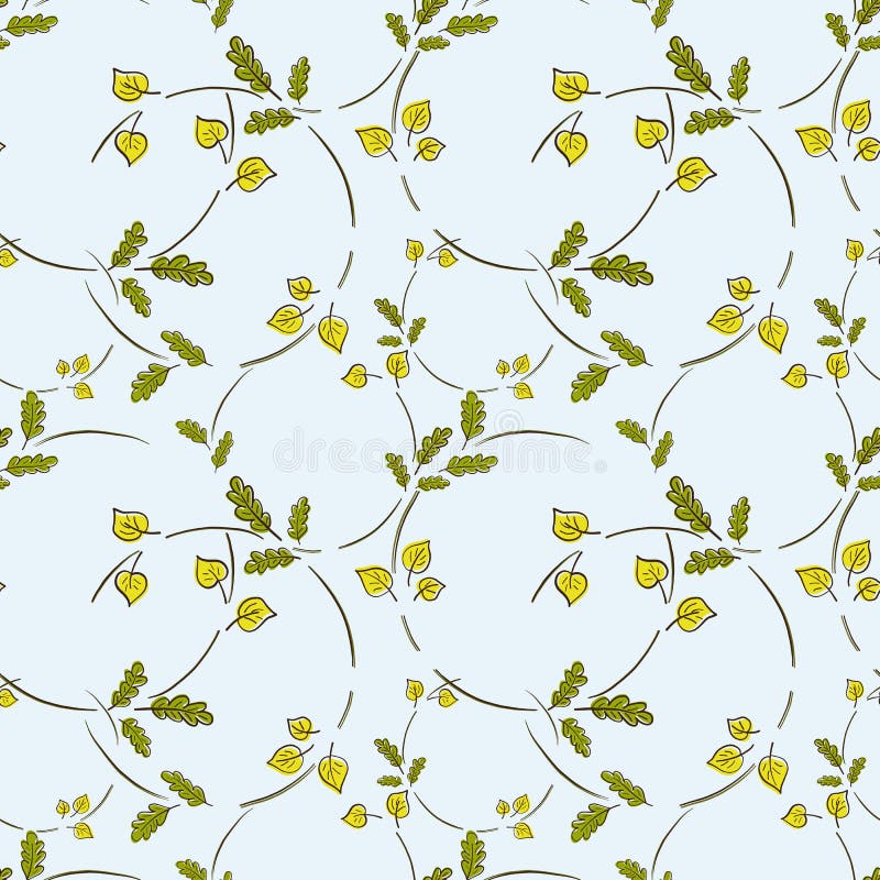 Seamless Pattern with Leaf, Abstract Leaf Texture, Endless Background ...