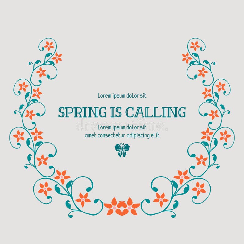 Floral calling cards set stock illustration. Illustration of nature ...