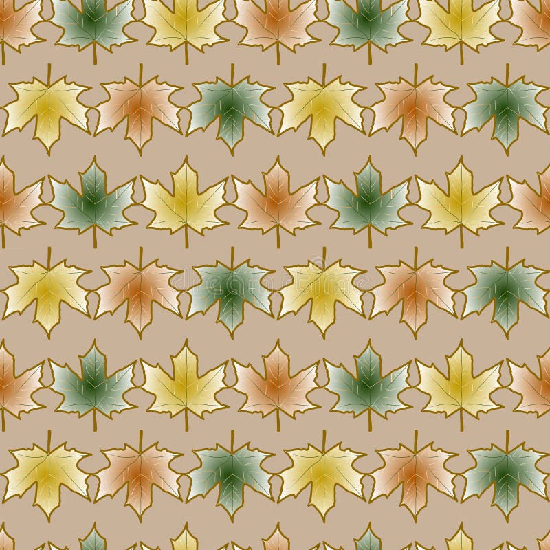 Seamless Pattern with Leaves of Mapleseamless Pattern with Maple Leaves ...
