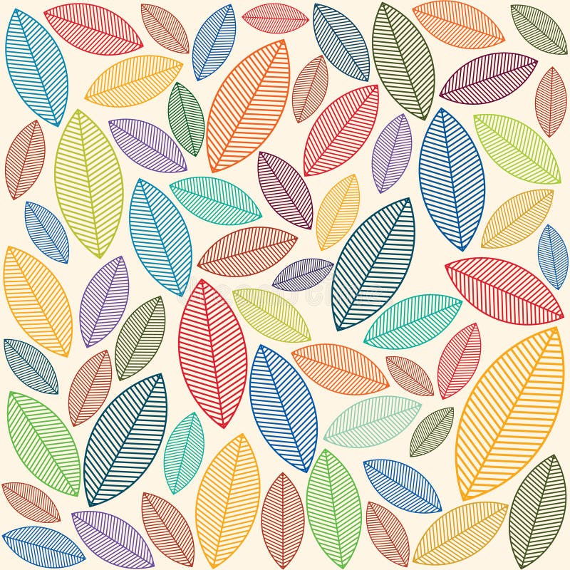 Leaves Doodles Set. Vector Hand Drawn Illustration. Stock Vector ...