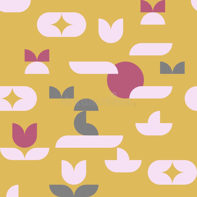 Seamless Pattern with Geometric Elements in Lego Style, Fisherman and ...