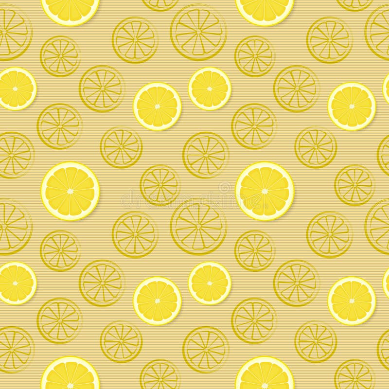 Seamless Pattern with Lemons Stock Vector - Illustration of fruit ...