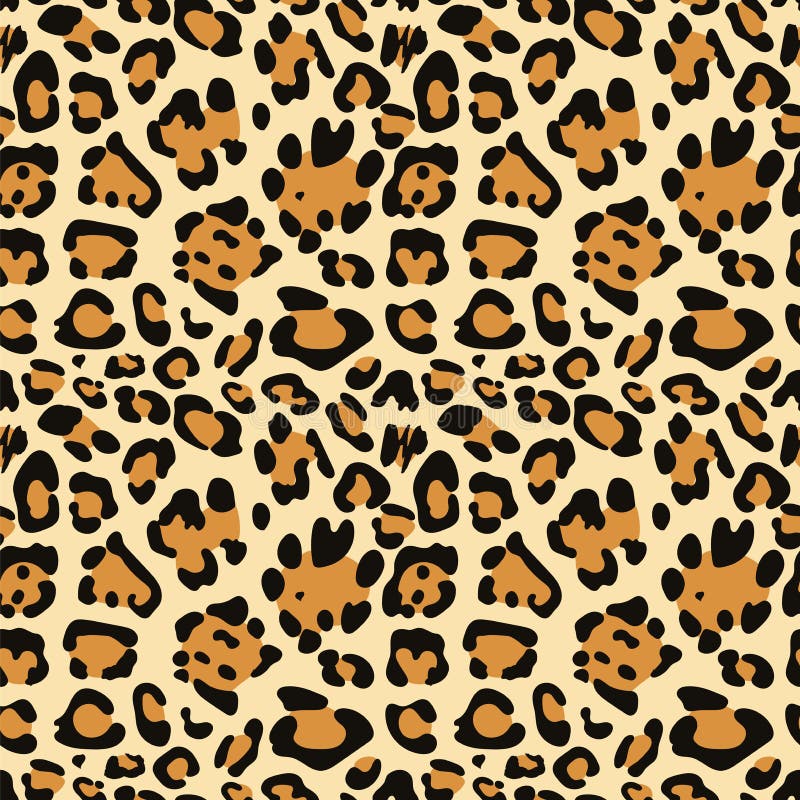 Seamless Pattern with Leopard Pattern, Animal Fur, Leopard Spotted Skin ...