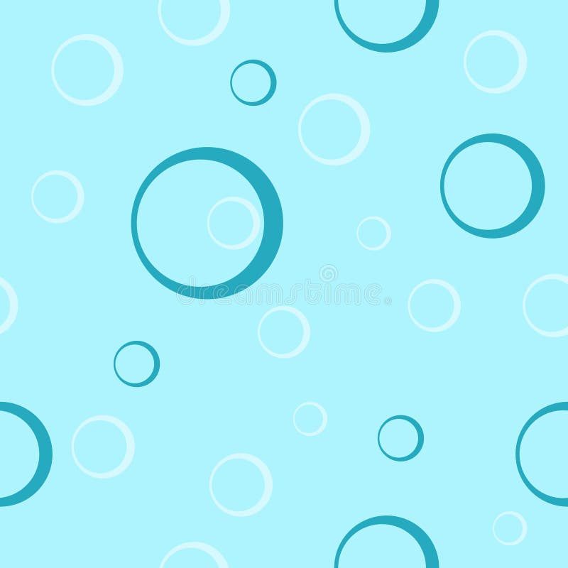 Seamless Pattern of Light Blue Bubbles Stock Vector - Illustration of ...