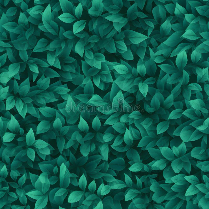 Seamless Pattern with Light Green Leaves. Floral Illustration ...