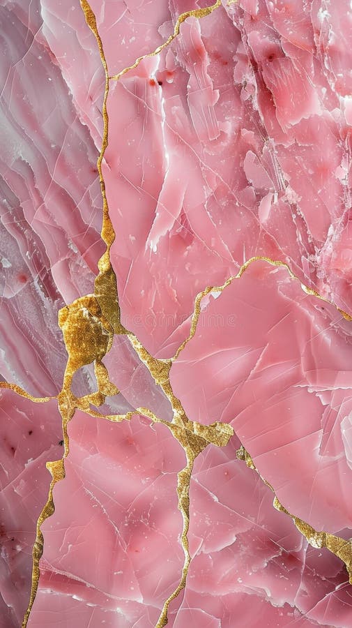 Pink Marble Crackle Pattern Stock Illustration - Illustration of ...