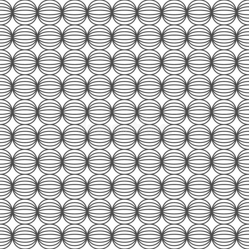 Seamless Pattern of Lines and Circles. Stock Vector - Illustration of ...