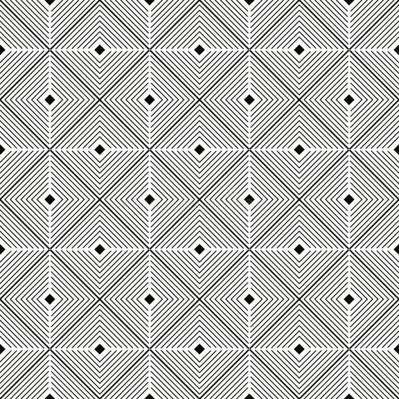 Line Squares and Nested Diamonds Vector Pattern Design Stock Vector ...