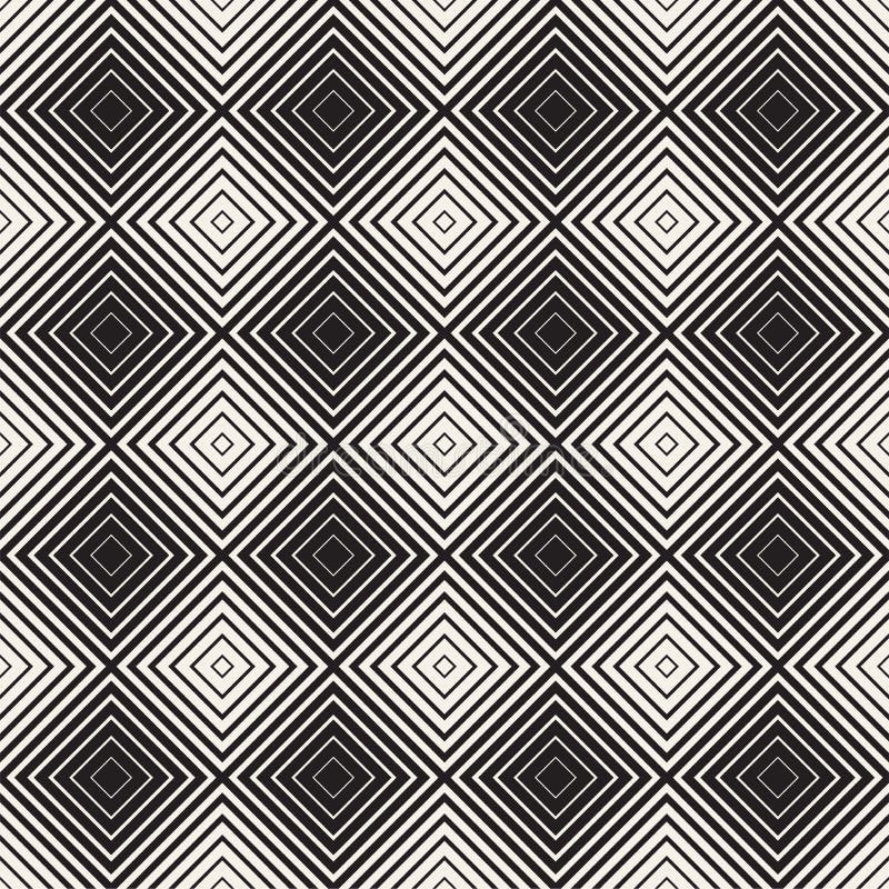 Seamless Pattern with Lines Lattice. Vector Abstract Background. Stylish Cell Structure Stock ...