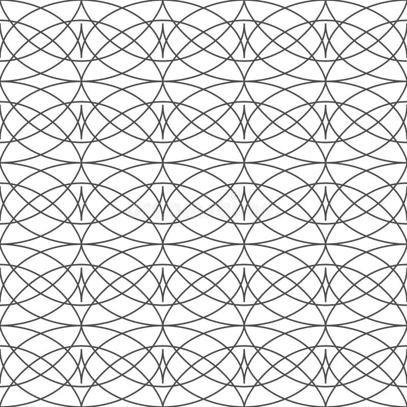 Seamless Pattern of Lines Round Lines. Beautiful Wallpaper Stock Vector ...