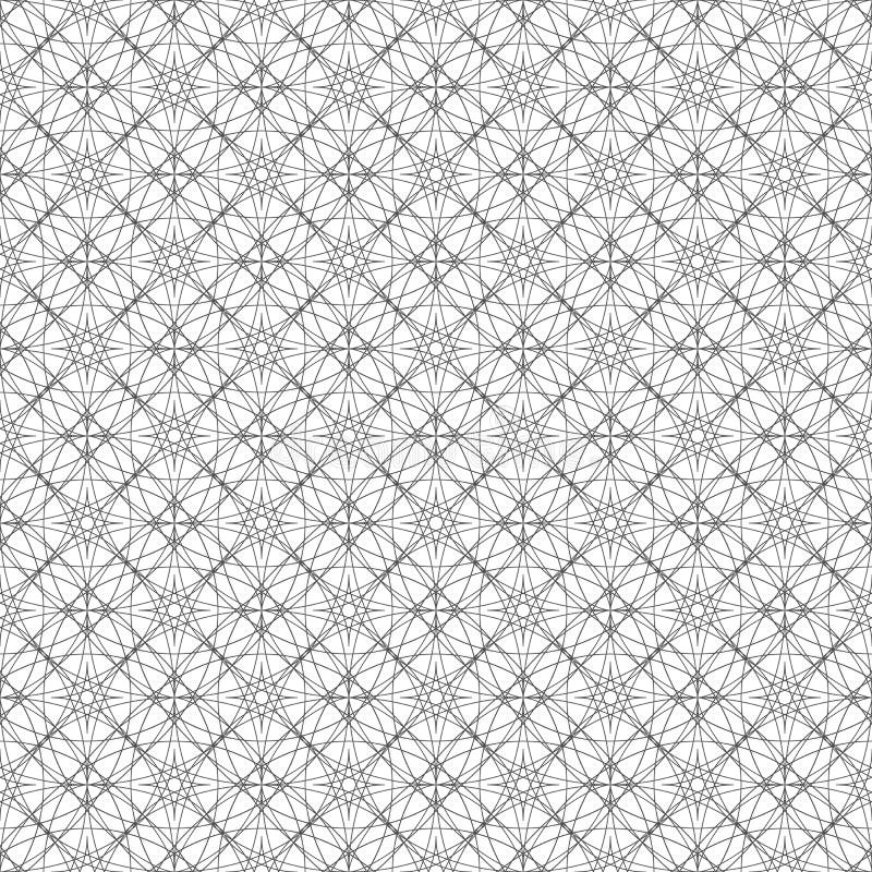 Seamless Pattern of Lines Round Lines. Beautiful Wallpaper Stock Vector ...