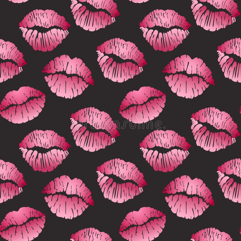 Vector Red Lips Pattern Stock Illustrations – 4,616 Vector Red Lips ...