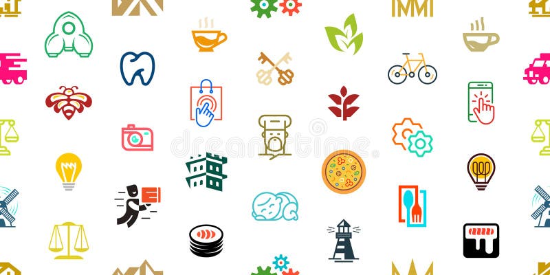 Seamless Logos Stock Illustrations – 1,966 Seamless Logos Stock ...