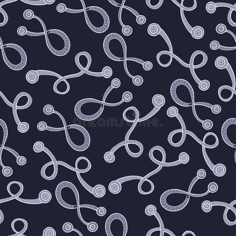 Seamless Pattern with Loops Stock Vector - Illustration of decorative ...