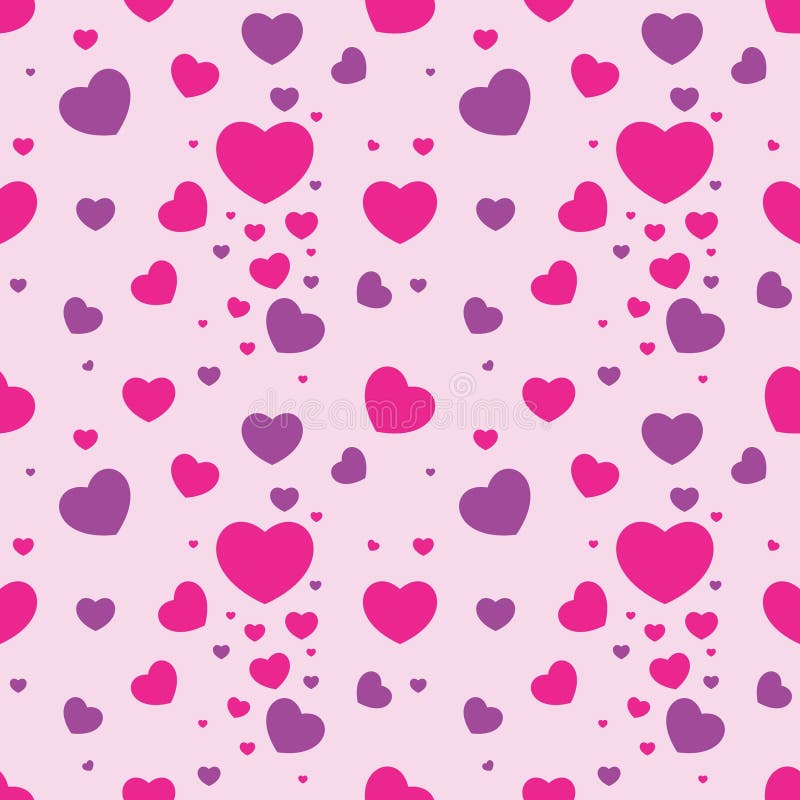 Seamless Pattern Love Background Vector Stock Vector - Illustration of ...