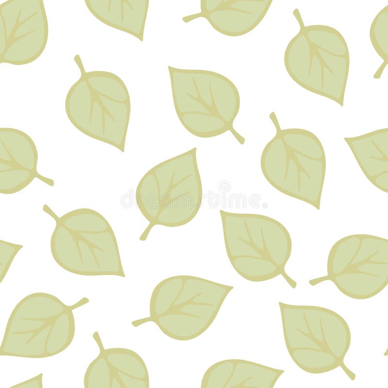 Seamless Pattern. Lovely Leaflets. Vector. Decor Element Stock ...