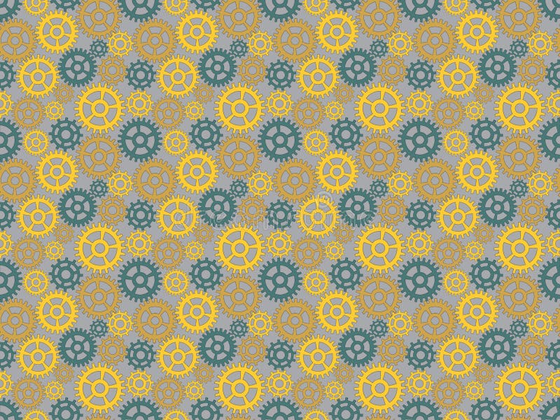 Pattern made of gears stock vector. Illustration of brown - 29809437