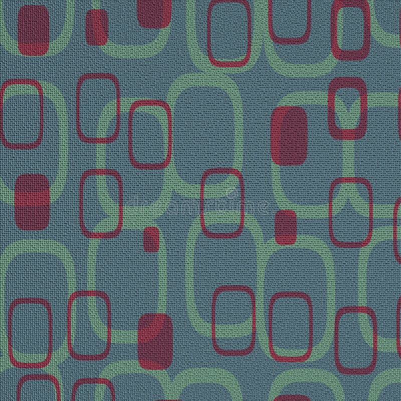 Seamless Pattern Made of Rounded Rectangular Shapes, with Cloth Texture ...