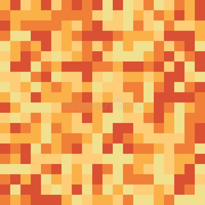 Seamless Pattern Made Of Yellow And Orange Square Elements - Pix Stock ...