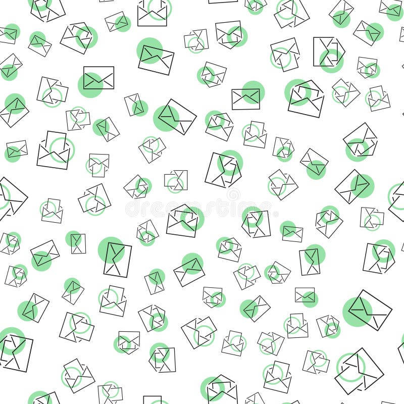 Seamless Pattern with Mail Envelopes. Vector Background for Postal ...