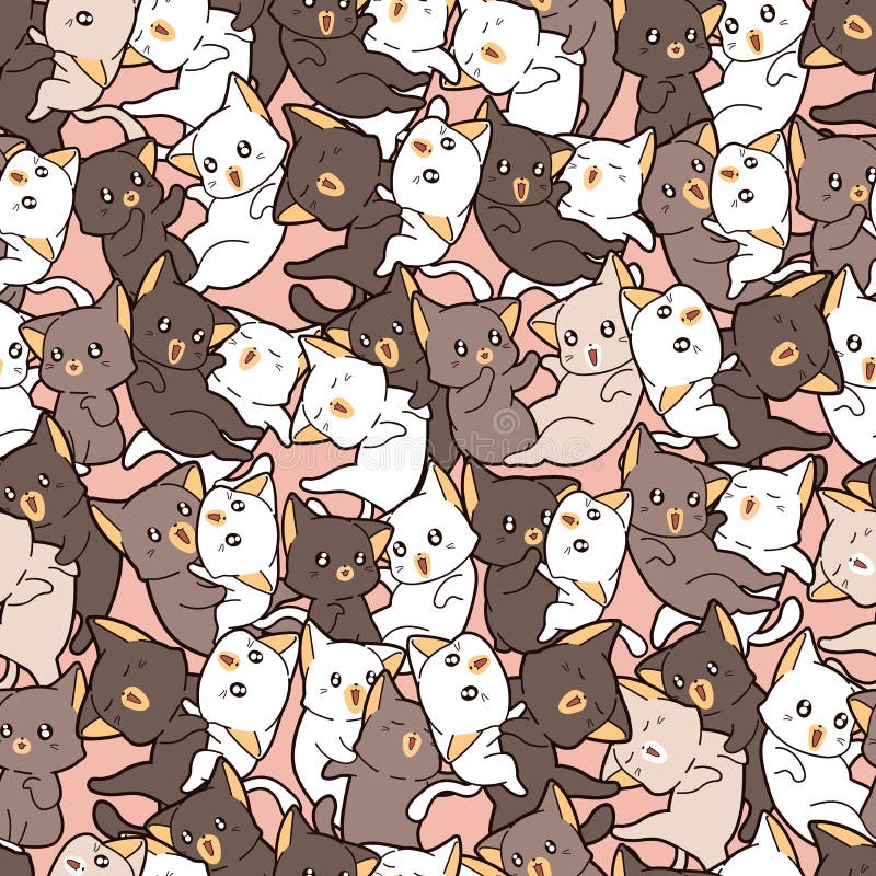 Tumblr Cat Pattern Background