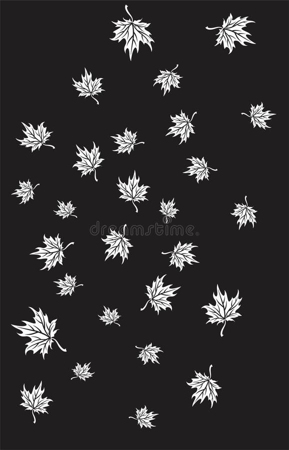 Seamless Pattern with Maple Branches Vector Cdr X6 Stock Vector ...